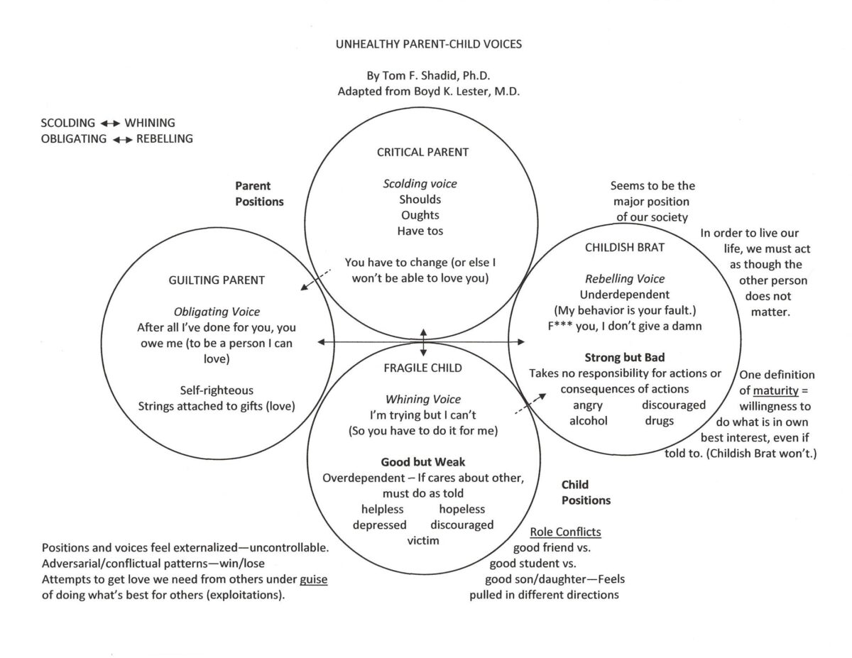 QM, Unhealthy Childish Voices, and Healthy Adult Voices – Quadrune Mind